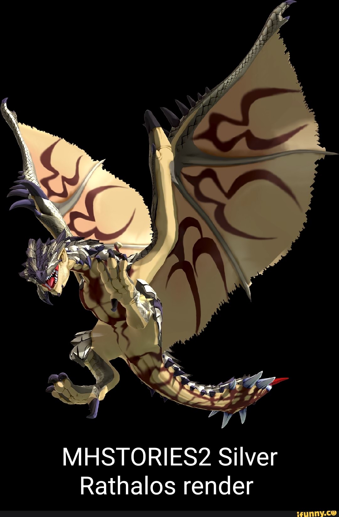 MHSTORIES2 Silver Rathalos render - iFunny