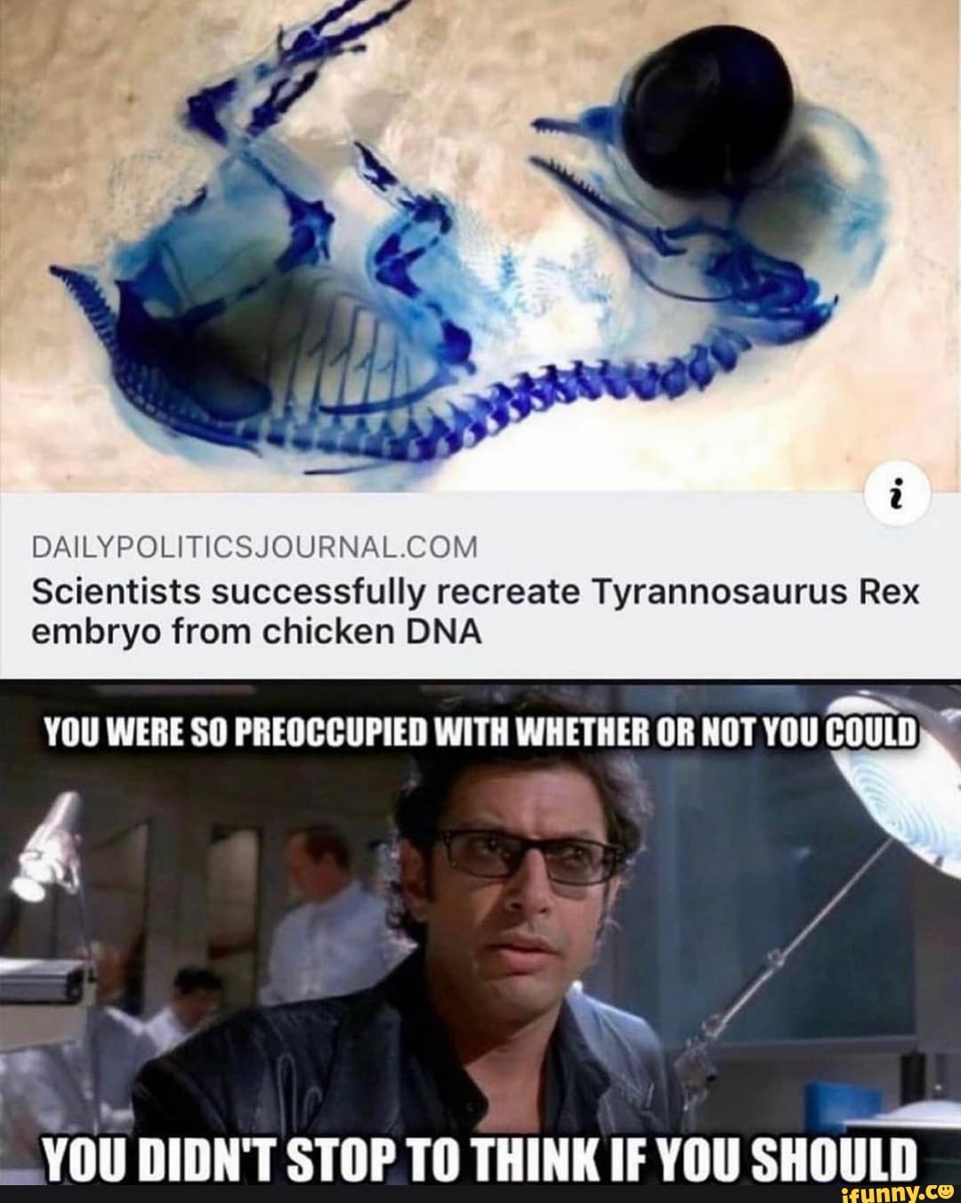 Scientists successfully recreate Tyrannosaurus Rex embryo from chicken ...