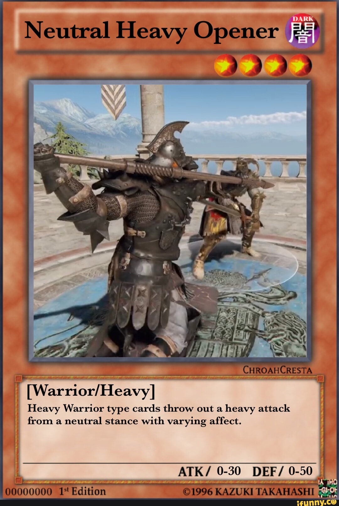 Neutral Heavy Opener [Warrior/ Heavy] Heavy Warrior type cards throw ...