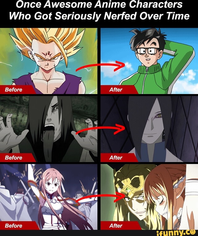 Once Awesome Anime Characters Who Got Seriously Nerfed Over Time Before ...