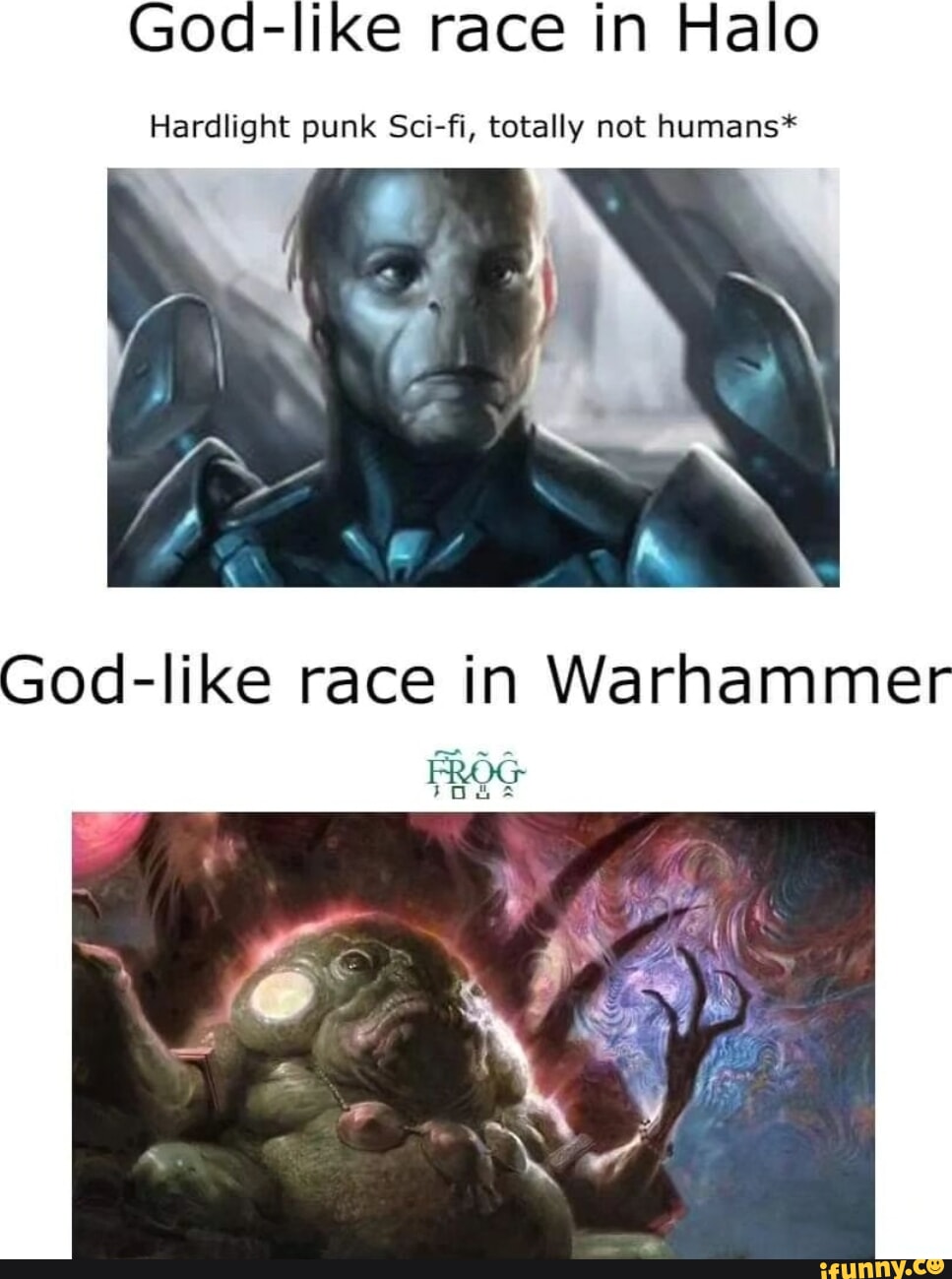 God-like race in Halo Hardlight punk Sci-fi, totally not humans* God ...