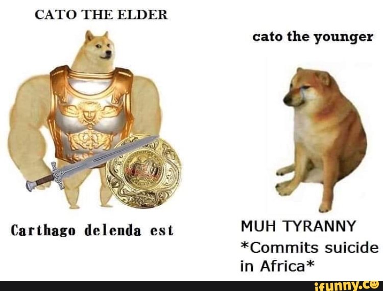 CATO THE ELDER cato the younger Carthage delenda est MUH TYRANNY ...