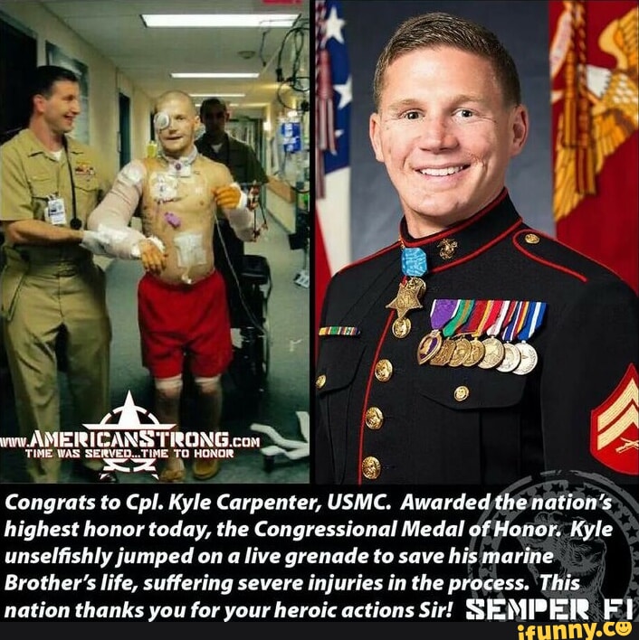 AMERICANS TRONG .con WAS SERVED..TIME TO HONOR Congrats to Cpl. Kyle ...