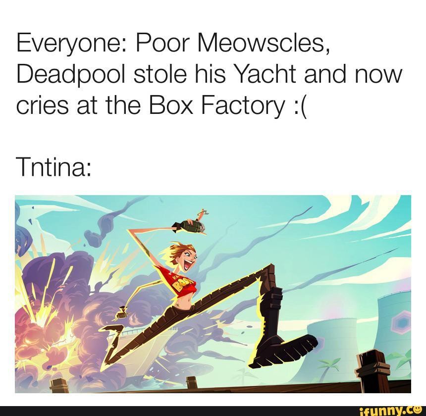 Everyone: Poor Meowscles, Deadpool stole his Yacht and now cries at the ...