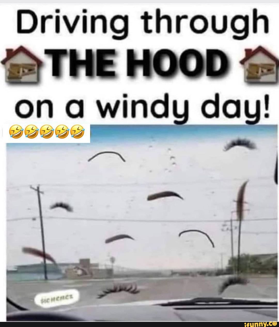 Driving through THE HOOD on a windy day! - iFunny