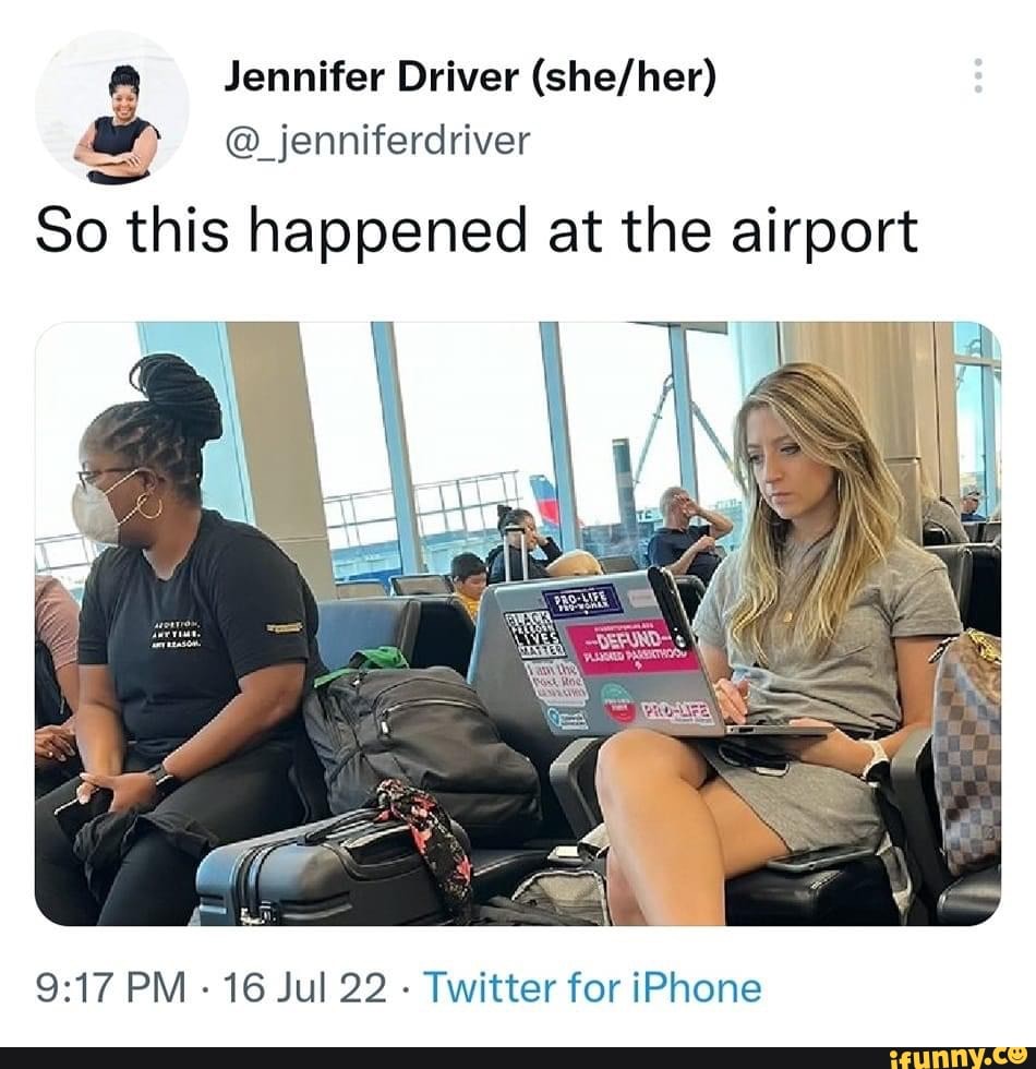 Jennifer Driver @_jenniferdriver So this happened at the airport PM ...