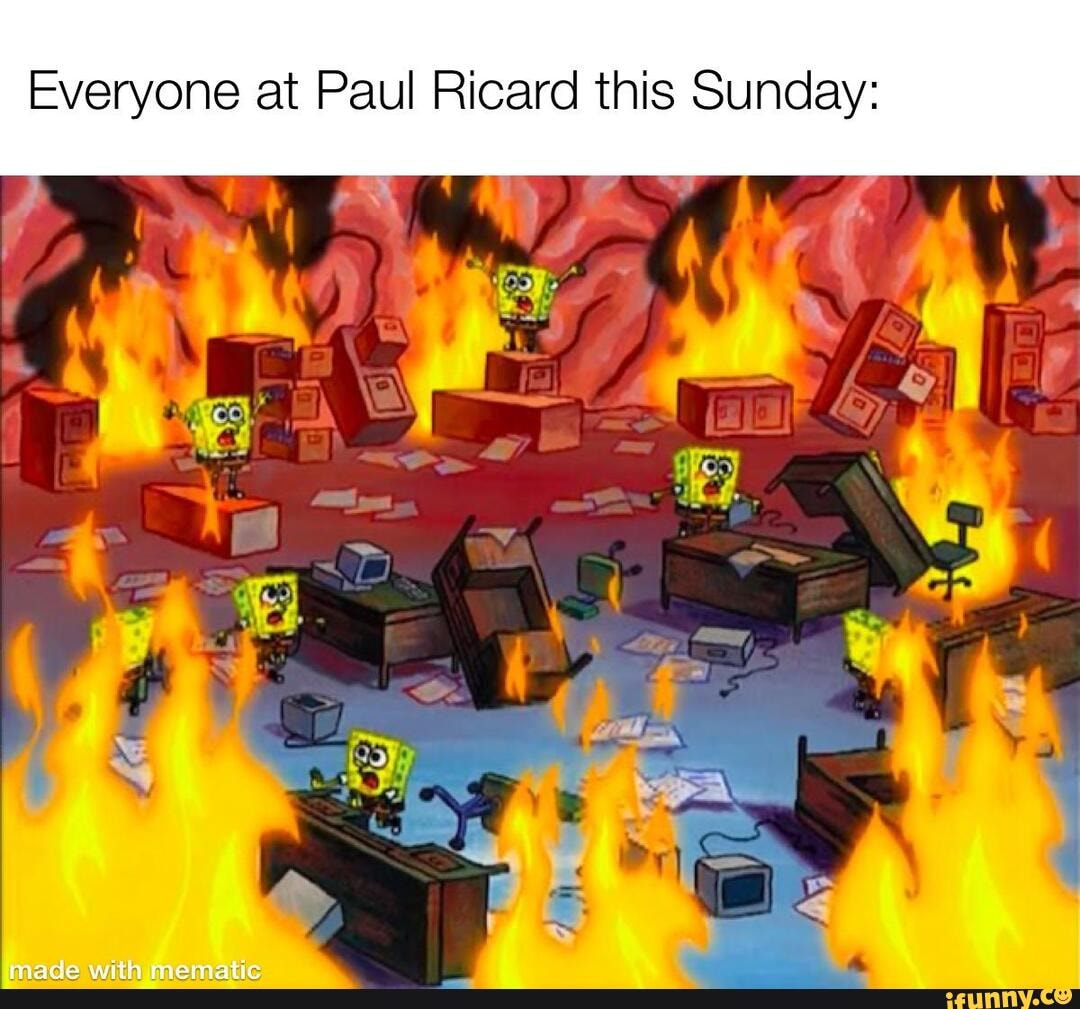 Everyone at Paul Ricard this Sunday: \ \ / I / \ pe \ made with ...