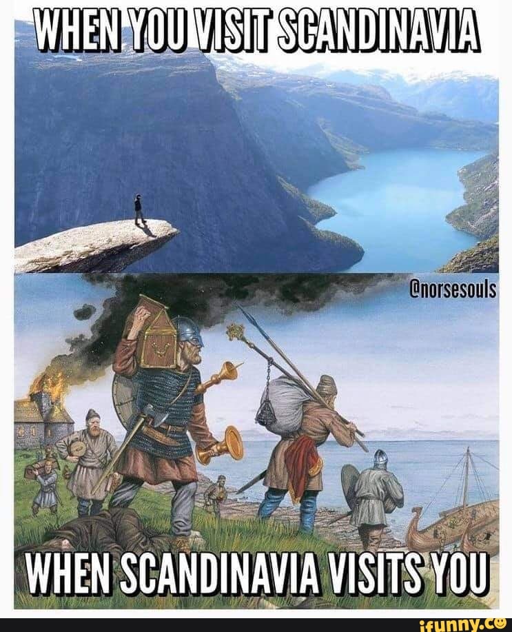 HEN 'WHEN SCANDINAVIA VISITS YOU - iFunny