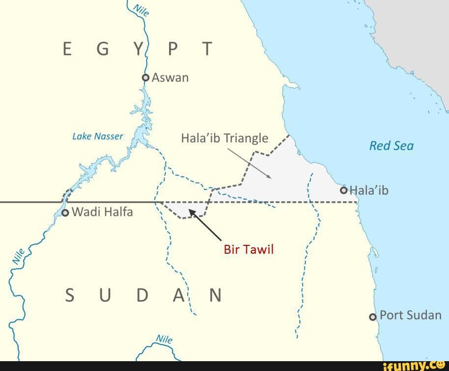 Lake Nasser Hala'ib Triangle Bir Tawil Port Sudan - iFunny