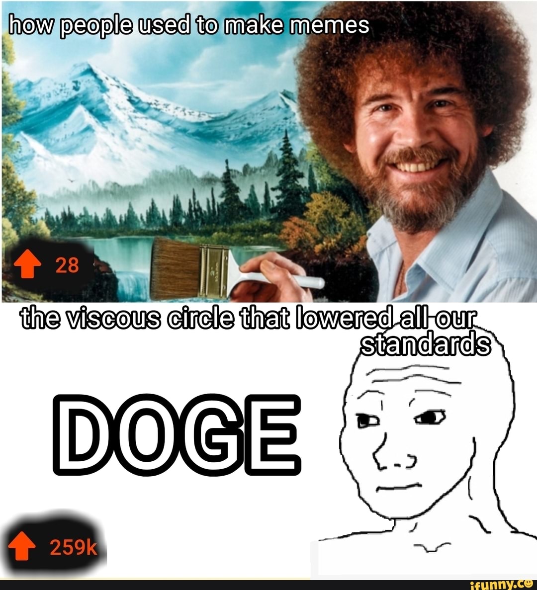 How people used to make memes 259k - iFunny