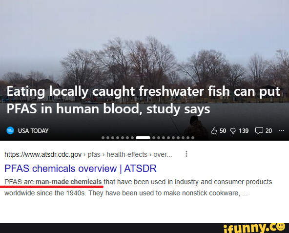 Eating locally caught freshwater fish can put PFAS in human blood ...