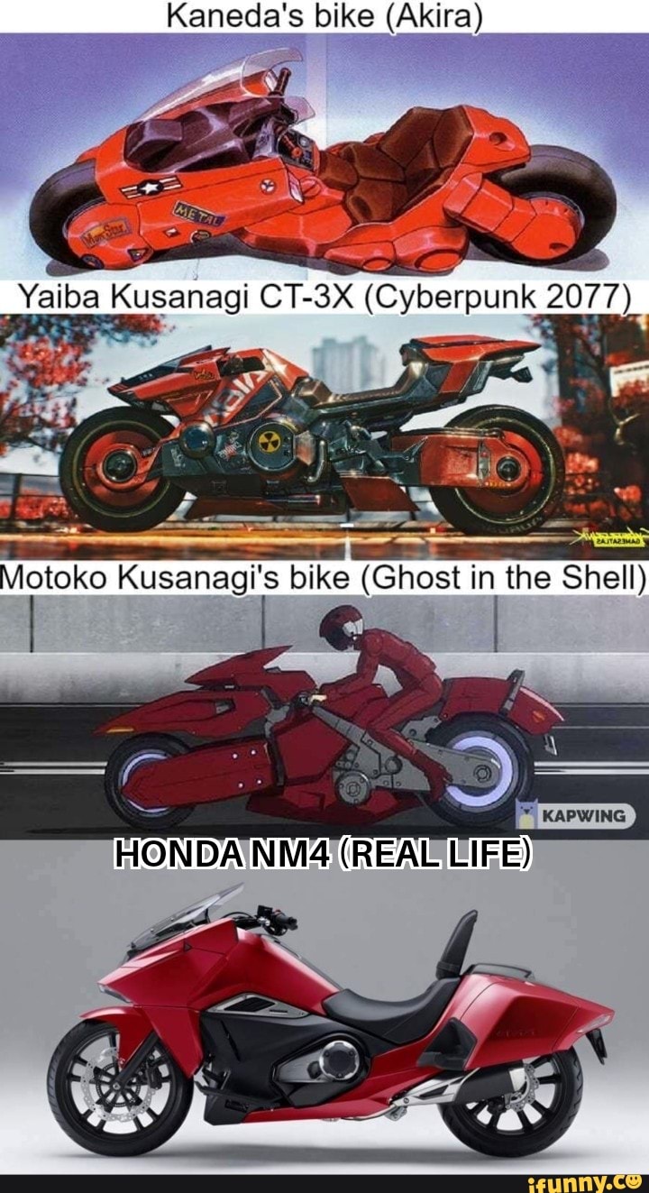 Kaneda's bike (Aki Yaiba Kusanagi CT-3X (Cyberpunk 2077) Motoko ...
