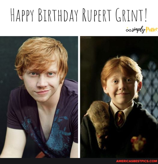 Happy 33rd birthday to Rupert Grint (Ron Weasley)! 🎉 - HAPPY BIRTHDAY ...