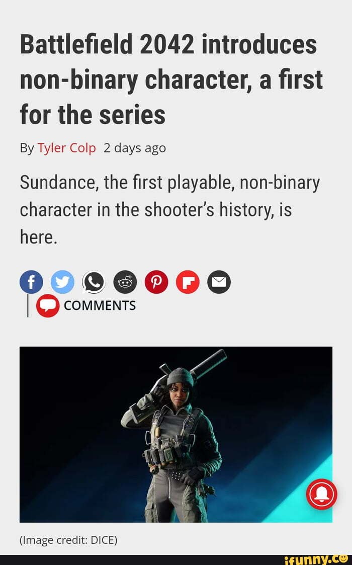 Battlefield 2042 introduces non-binary character, a first for the ...