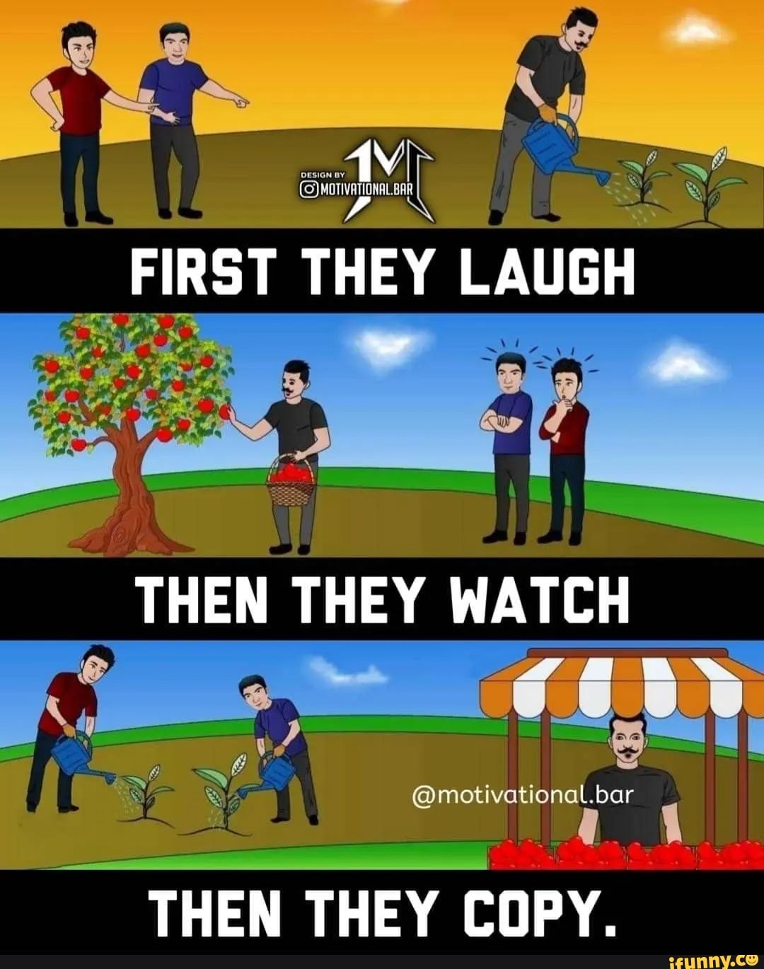 AV FIRST THEY LAUGH THEN THEY WATCH Cove tie nel bar THEN THEY COPY ...