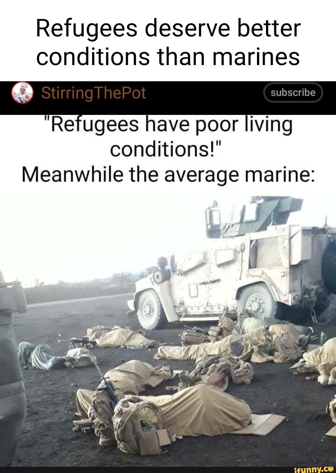 Refugees deserve better conditions than marines StirringTnePot ...