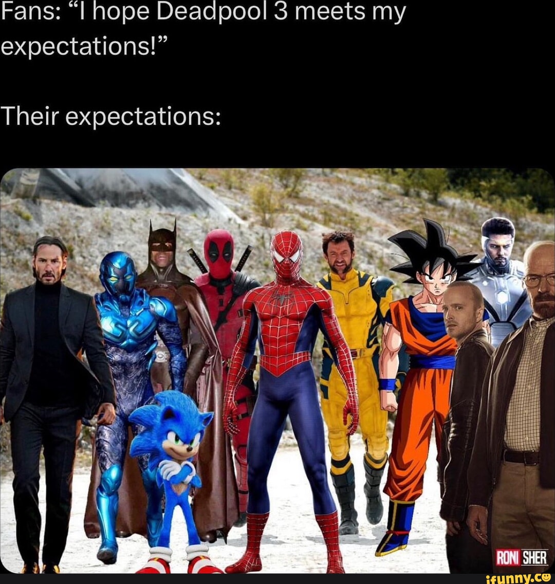 Fans: "I hope Deadpool 3 meets my expectations!" Their expectations ...