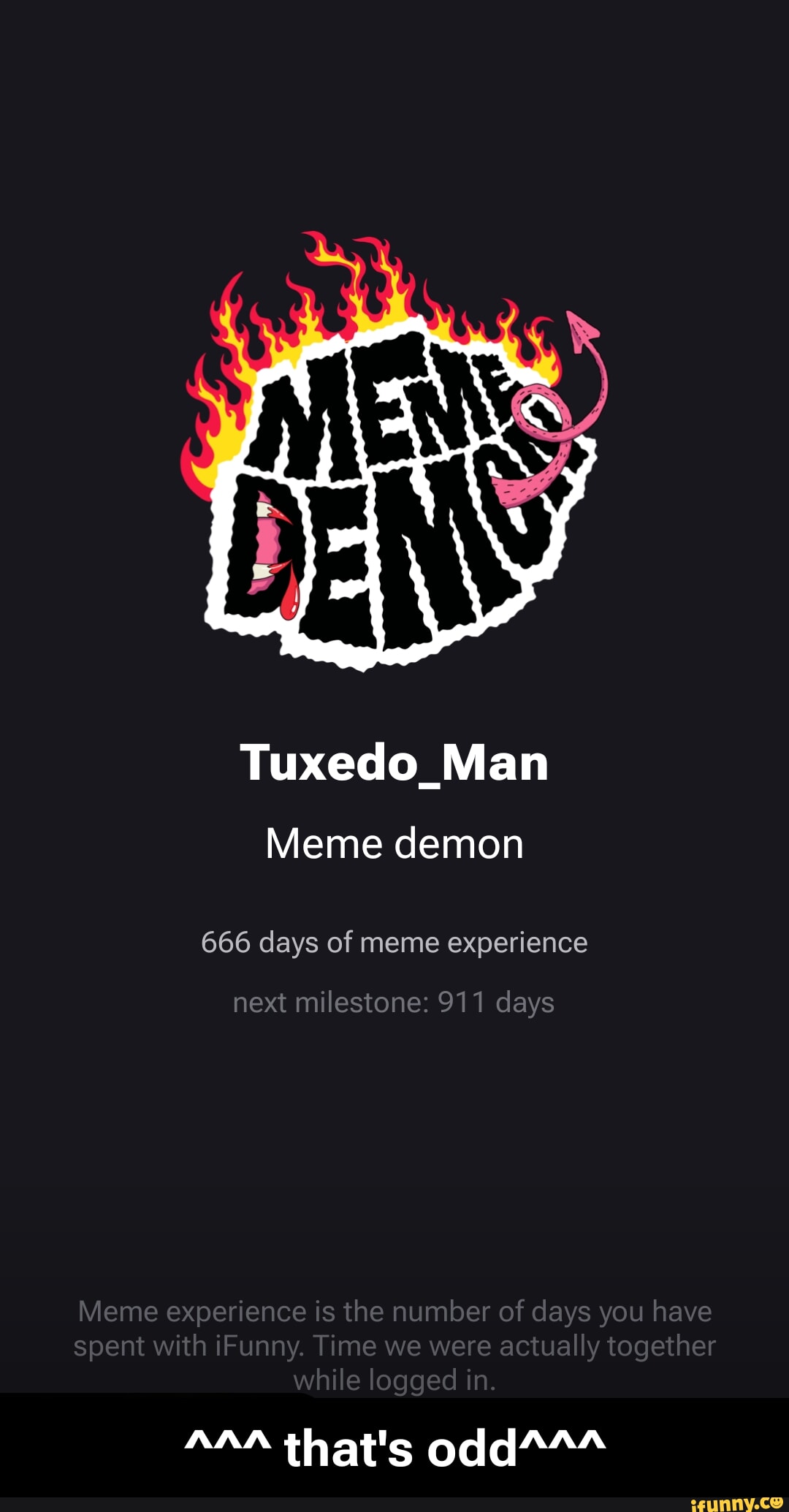 Tuxedo_Man Meme demon 666 days of meme experience next milestone: 911 ...