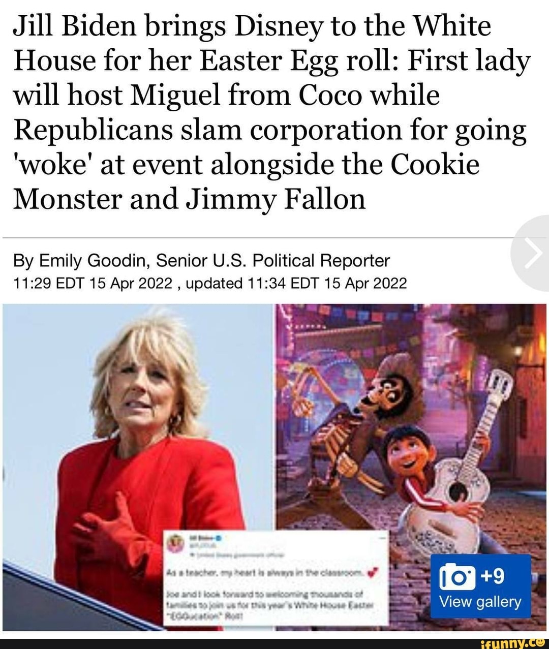 Jill Biden brings Disney to the White House for her Easter Egg roll ...