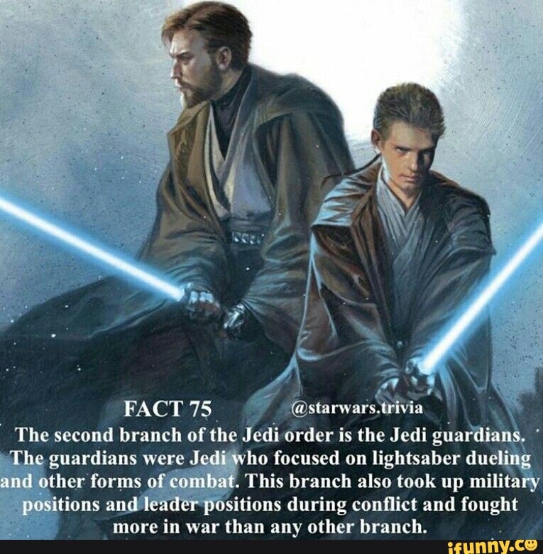 FACT 75 @starwars.trivia The second branch of the Jedi order is the ...