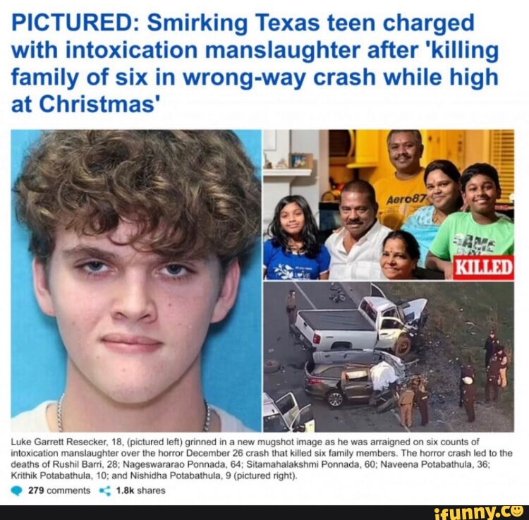 PICTURED: Smirking Texas teen charged with intoxication manslaughter ...