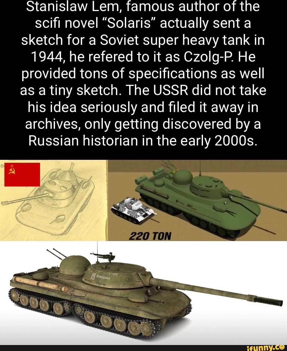 Stanislaw Lem, famous author of the scifi novel "Solaris" actually sent ...