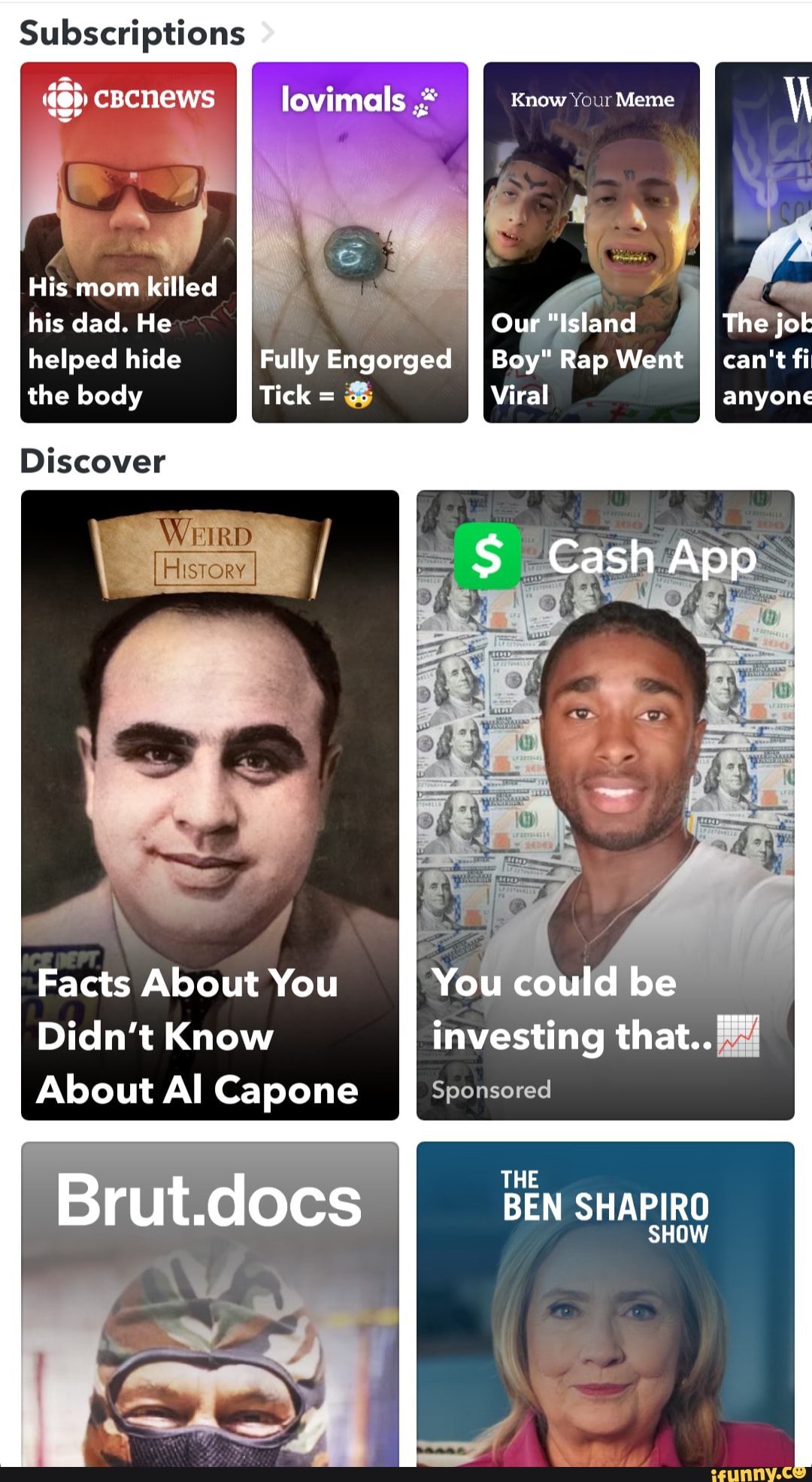 Subscriptions > cBCnews lovimals Know Your Meme His mom killed his dad ...