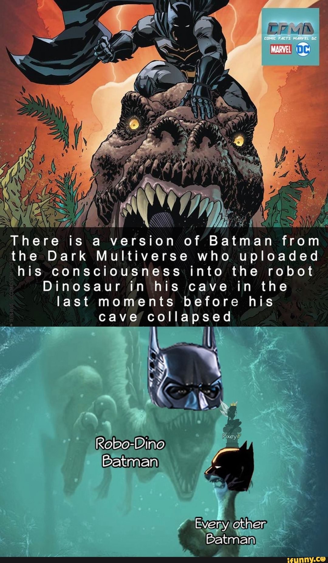 There is a version of Batman from the Dark Multiverse who uploaded his ...