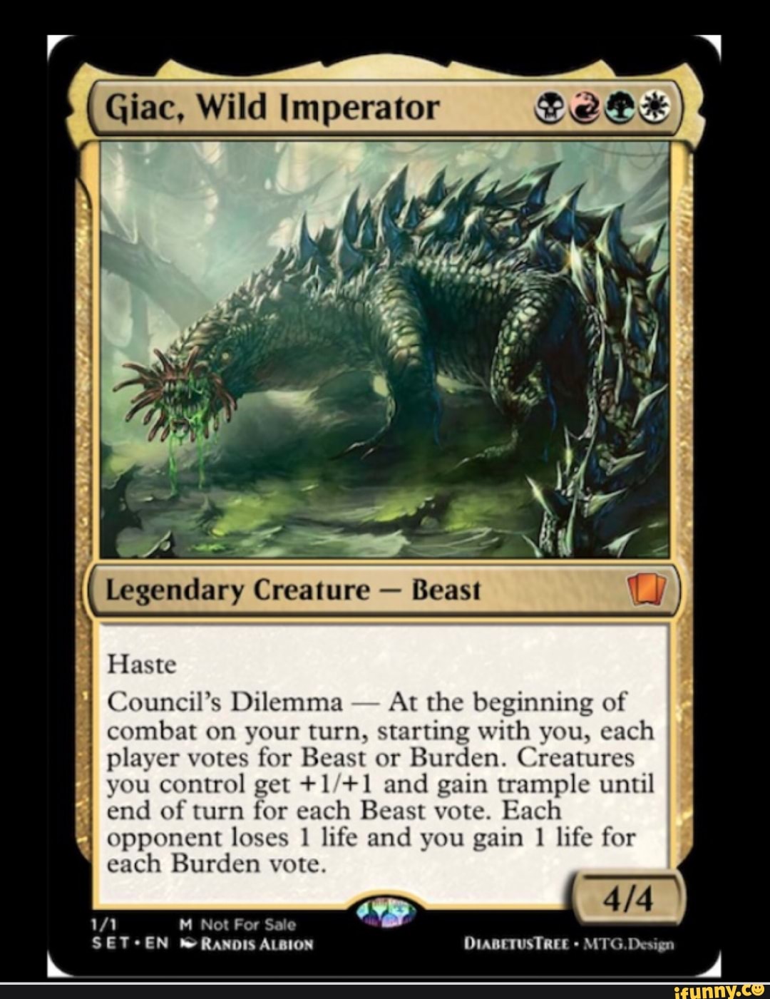 (mperator Legendary Creature Beast Haste Council's Dilemma - At the ...