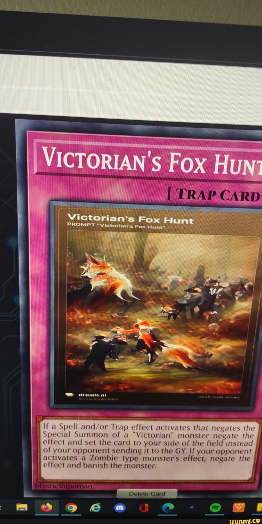 I VICTORIAN'S Fox Victorians PROMPT I I fy CA If a Spell Trap effect ...
