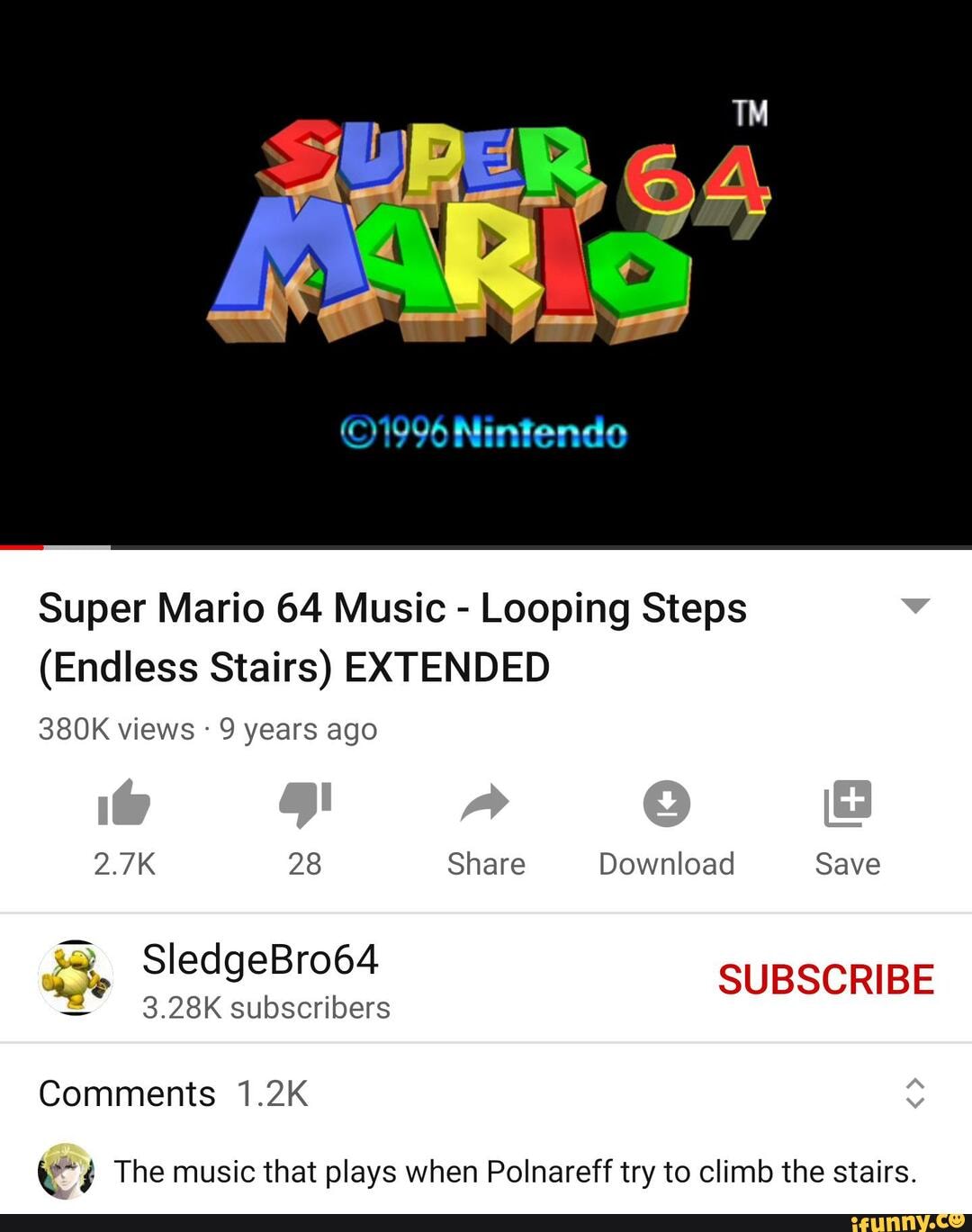 Super Mario 64 Music - Looping Steps (Endless Stairs) EXTENDED 380K ...