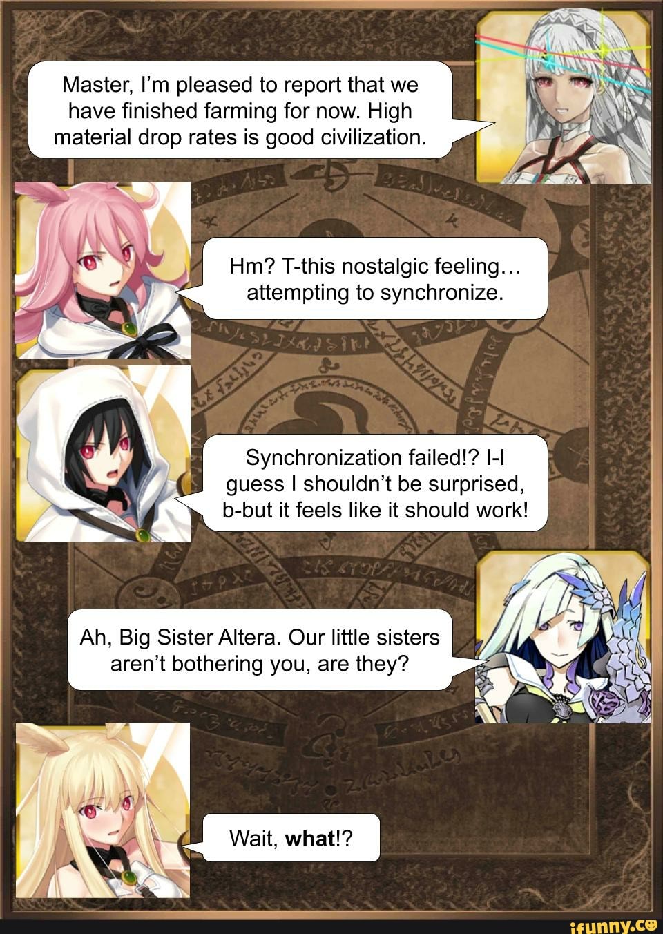 Master, I'm pleased to report that we have finished farming for now ...