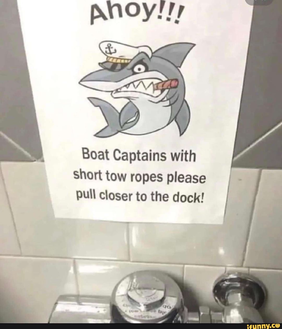 Boat Captains with short tow ropes please pull closer to the dock! - iFunny