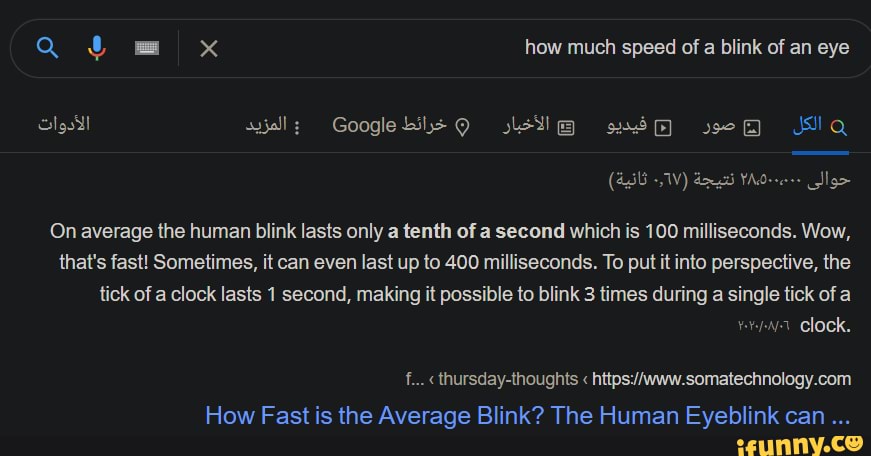How Fast Is A Blink Of An Eye In Mphnull