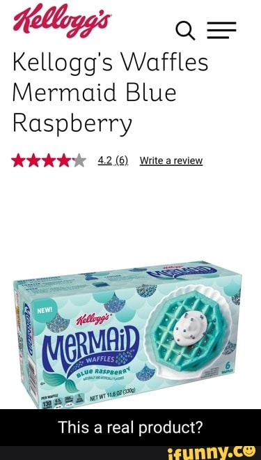 Kellogg's Waffles Mermaid Blue Raspberry writeareview This a real ...