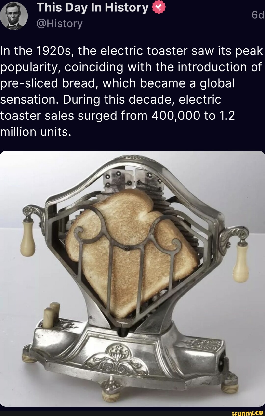 This Day In History @History In the 1920s, the electric toaster saw its ...