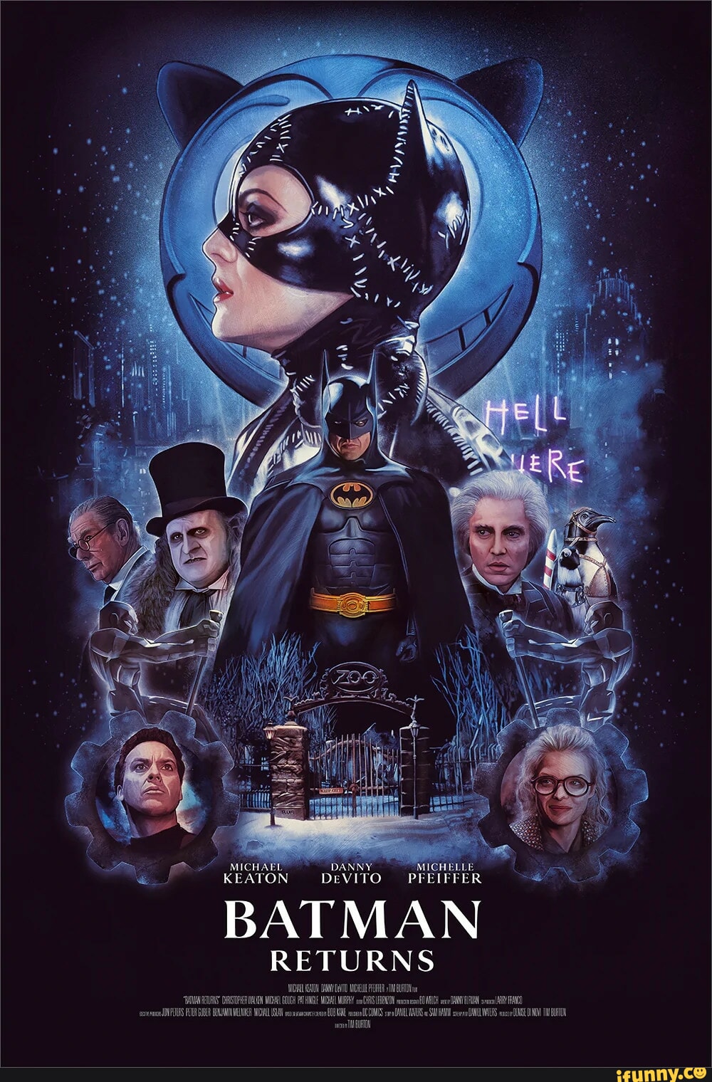 DANNY MICHEL! MICHA KEATON DEVITO PFEIFFER BATMAN RETURNS RUPR MCL LUG AH MD MEP - iFunny