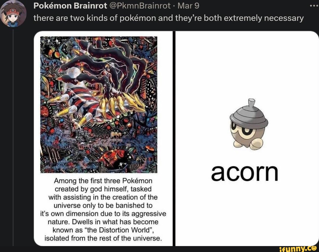 Pokmon Brainrot there are two kinds of pokemon and they re both ...