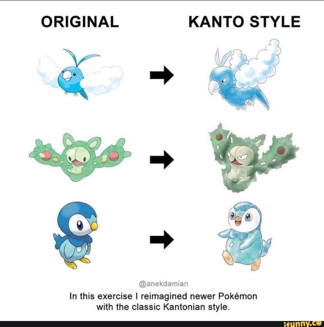 ORIGINAL KANTO STYLE of I @anekdamian In this exercise I reimagined ...