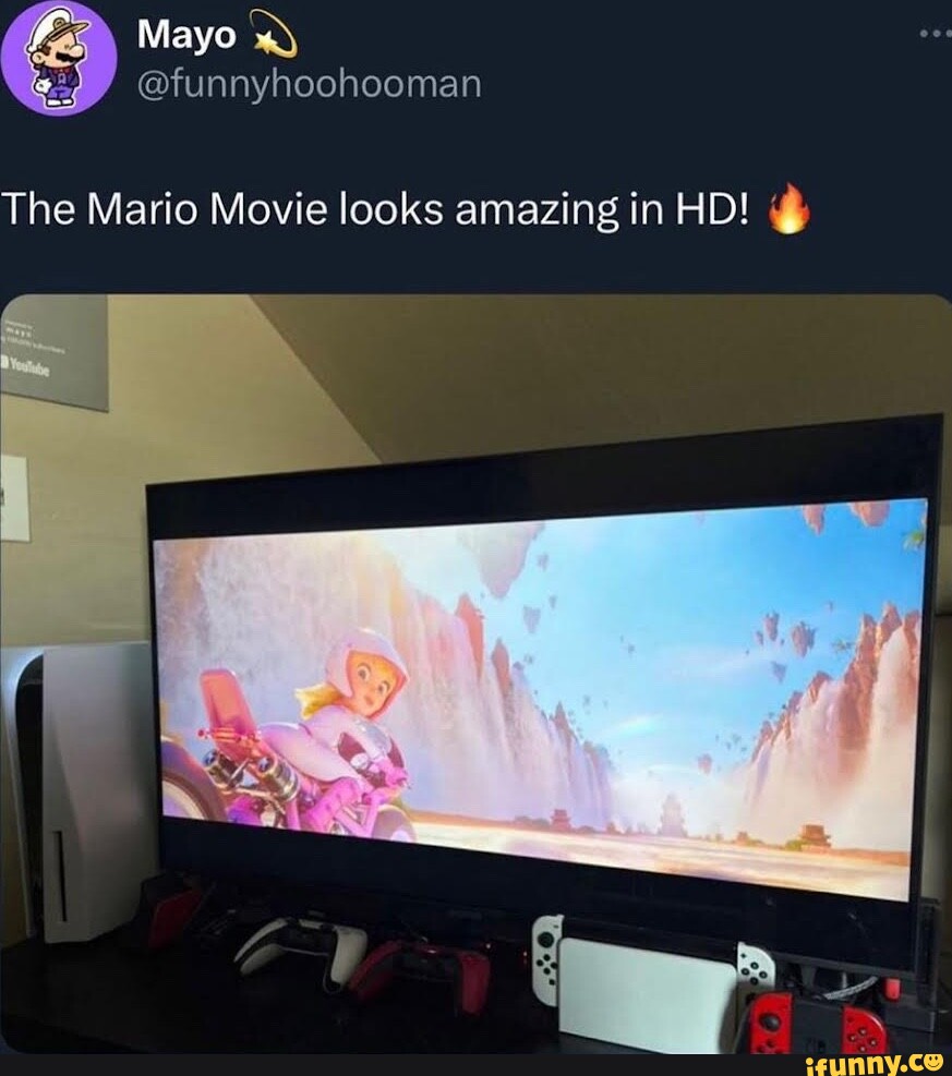 Mayo @funnyhoohooman The Mario Movie looks amazing in HD! - iFunny