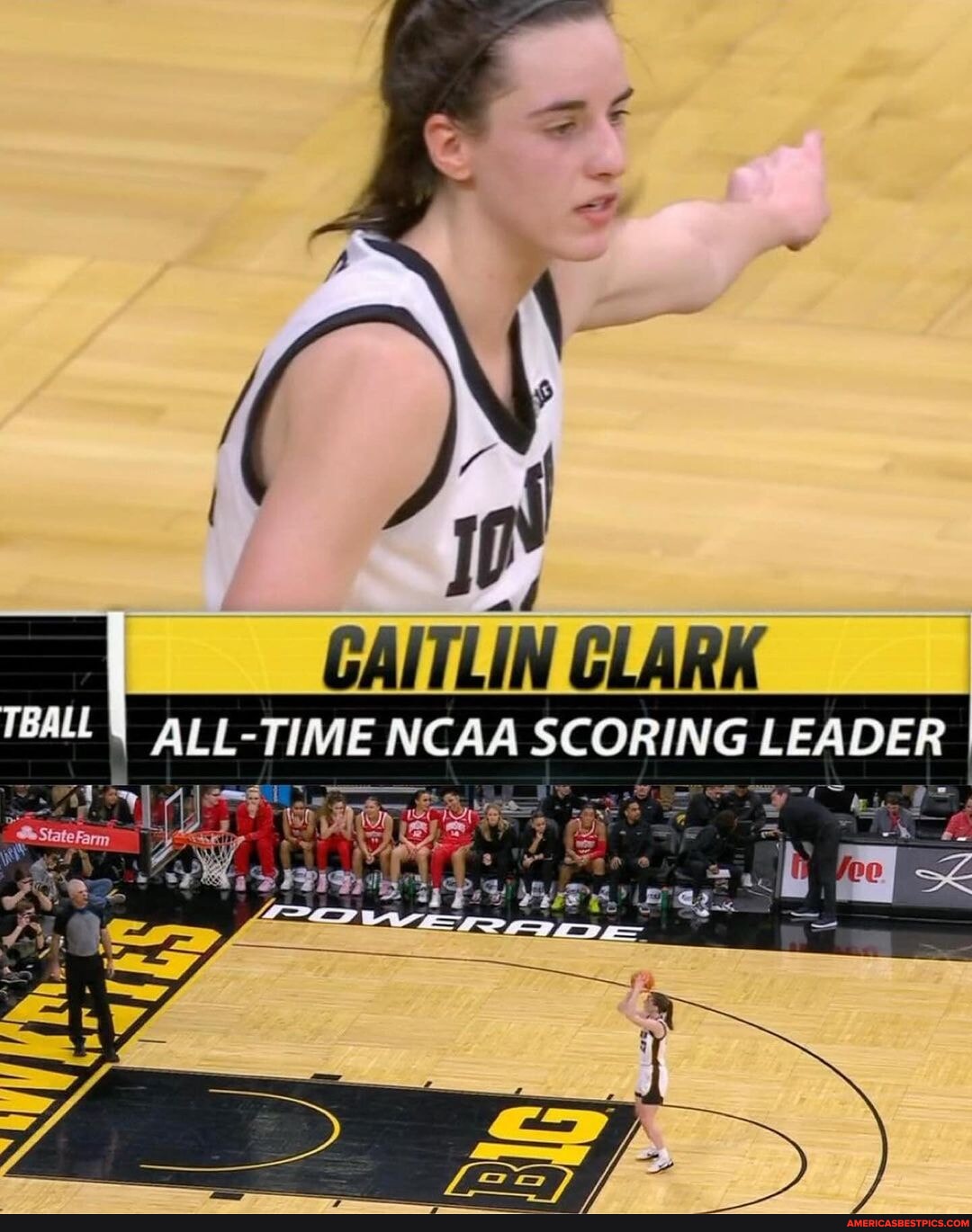 Caitlin Clark breaks ALL-TIME NCAA scoring record. 🚨🙌 - L-TIME NCAA SCORING LEADER - America’s ...