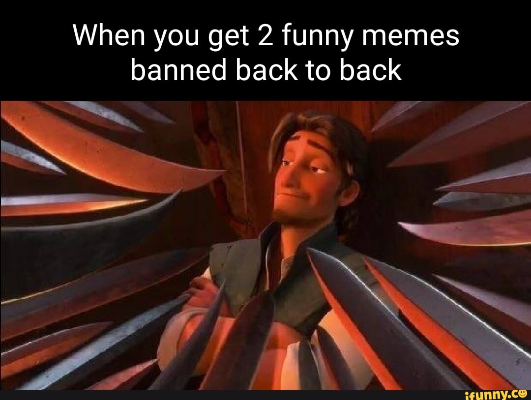 When you get 2 funny memes banned back to back - iFunny
