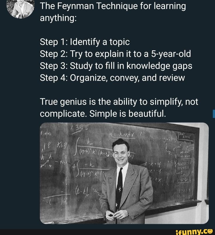 The Feynman Technique for learning anything: Step 1: Identify a topic ...