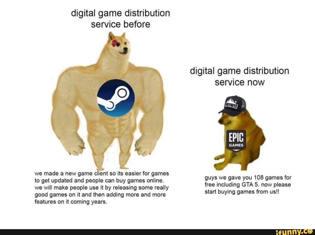 Digital game distribution service before we made a new game client so ...