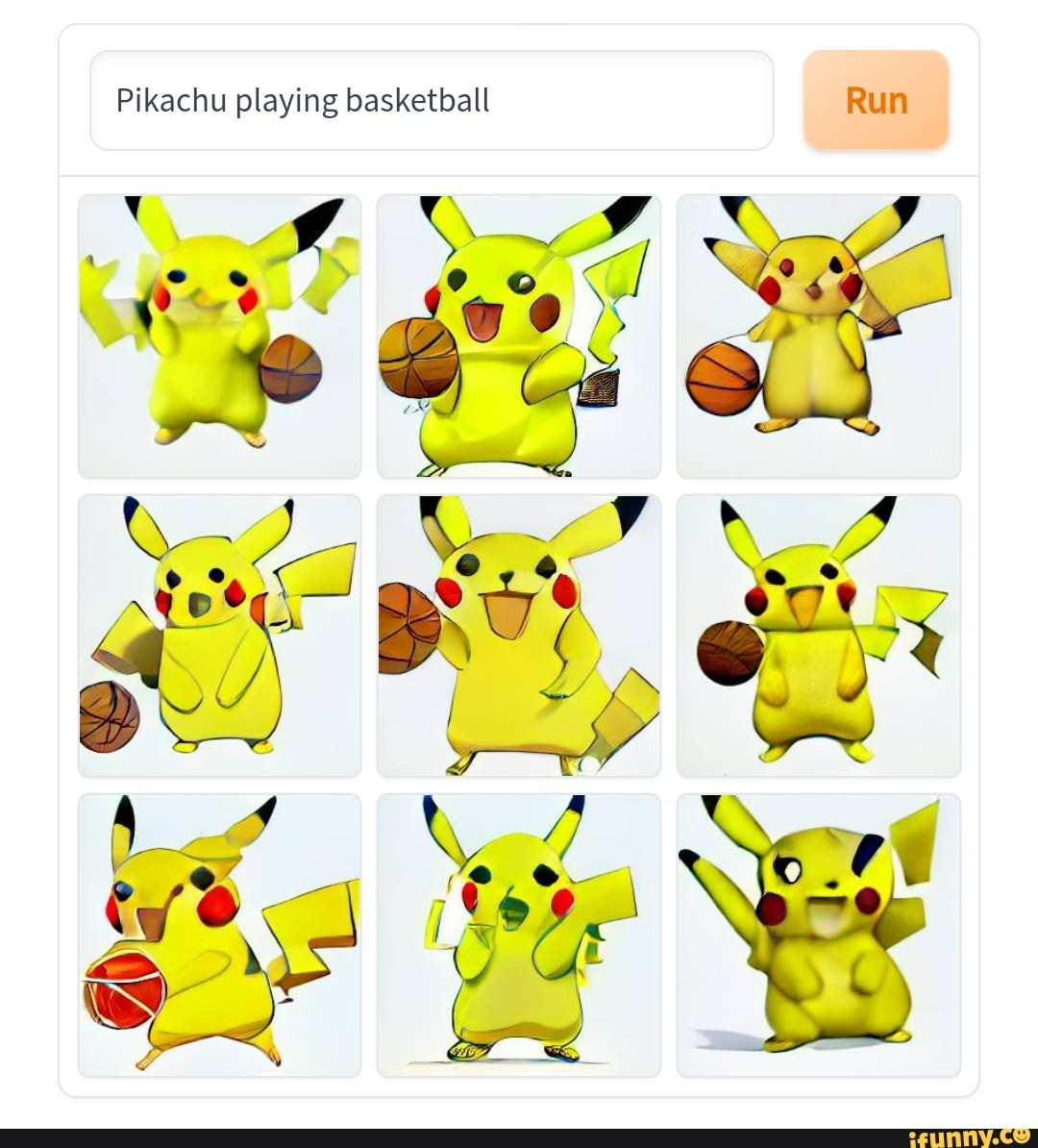 Pikachu playing basketball Run RY _4 vd - iFunny