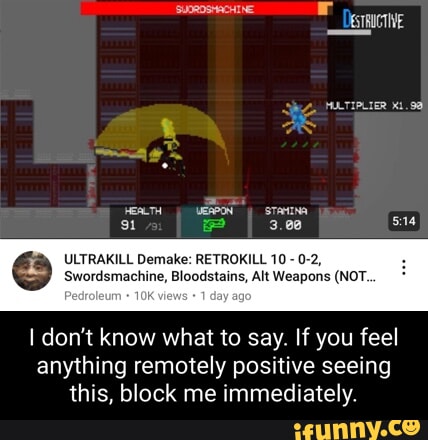 Swordsmachine, Bloodstains, Alt Weapons (NOT. Pedroleum vie ag ...