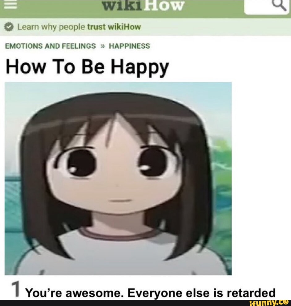 Wiki @ Learn why people trust wikiHow EMOTIONS AND FEELINGS " HAPPINESS ...