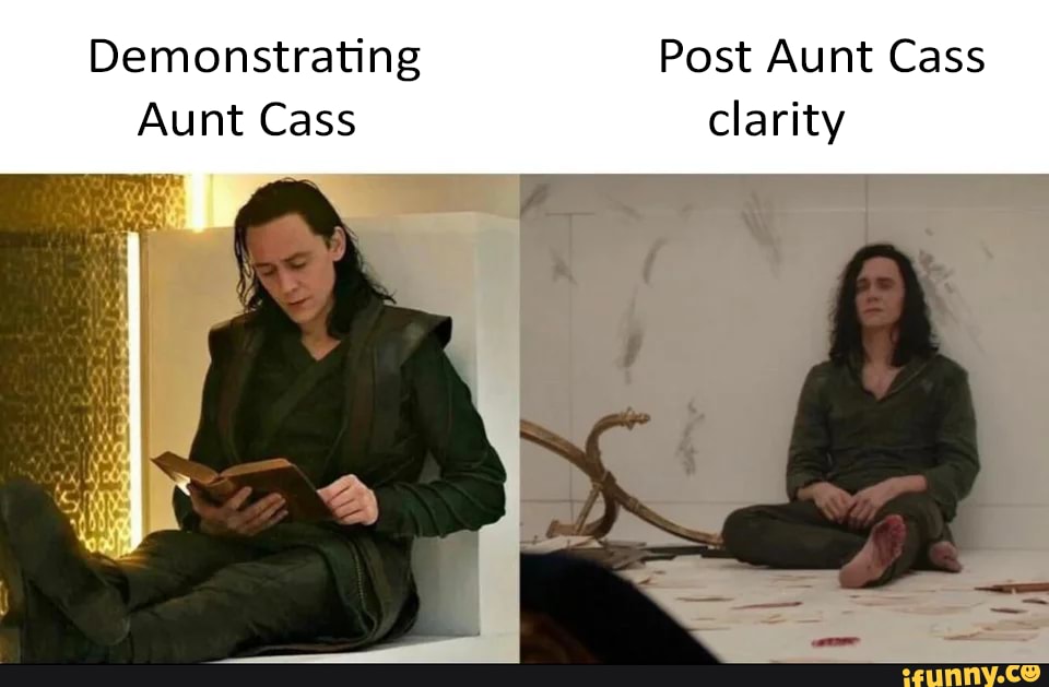 Demonstrating Post Aunt Cass Aunt Cass clarity - iFunny