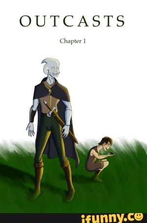 Cover art I made for a comic I'm making - OUTCASTS Chapter 1 - )