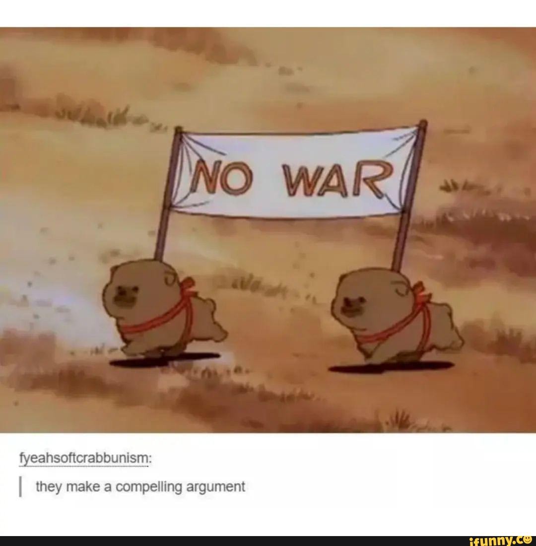 Fyeahsoftcrabbunism: I they make a compelling argument - iFunny